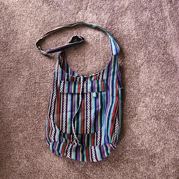 Bags | Multi Colored Hobo Crossbody Bag | Poshmark